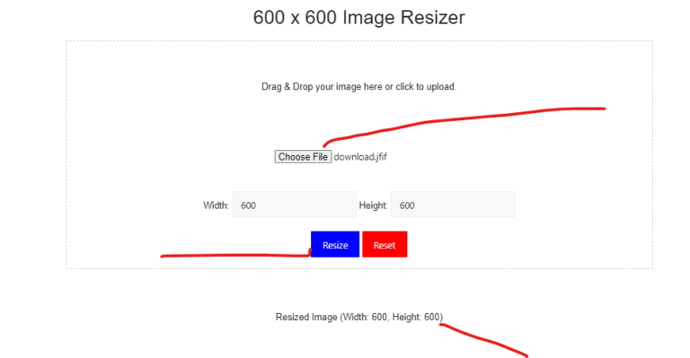 Convert Photo to 600x600 Pixels - Free Online Image Resizer